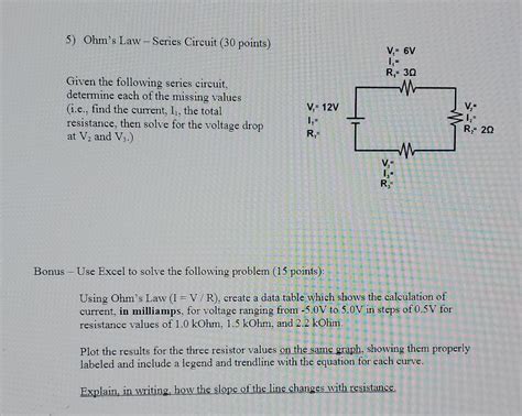 Solved Given The Following Series Circuit Determine Each Of Chegg