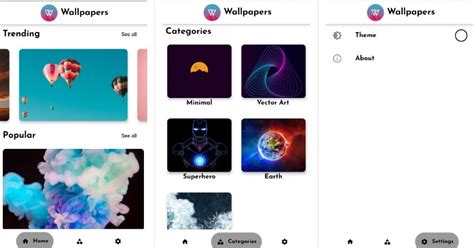 wallpaper app made with flutter with dynamic theming flutter tutorial