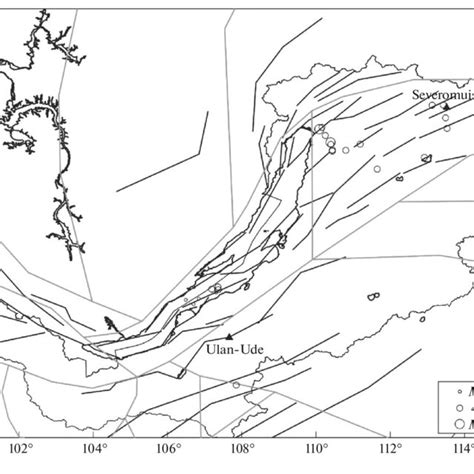Fragment Of Region Map Showing Seismogenic Structures Ssz Model Download Scientific Diagram