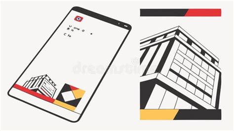 Modern Building Facade Architecture And Urban Design Illustration Vector Design Generative Ai