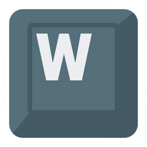 Iconexperience G Collection Keyboard Key W Icon