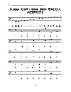 Fourteen Treble And Bass Clef Worksheets By Tech World And Music