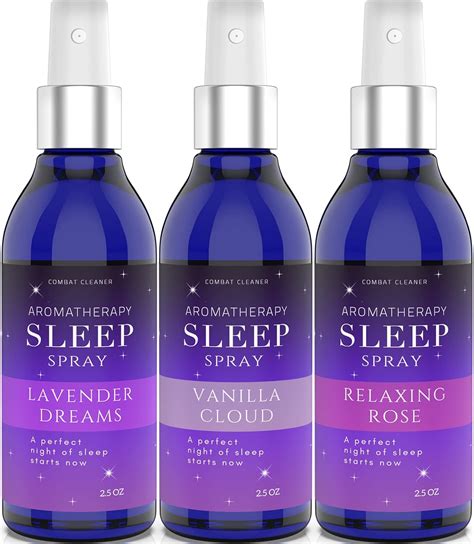 Pillow Sleep Spray Mist Para Dormir Profundo Alivio Del Estrés Y La Ansiedad Lavanda Vainilla
