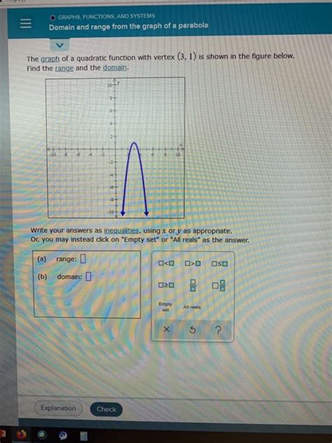 Solved Ographs Functions And Systems Domain And Range From