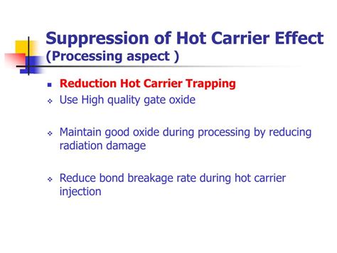 Ppt Hot Carrier Effects In Deep Submicron Cmos Powerpoint Presentation Id 1437963