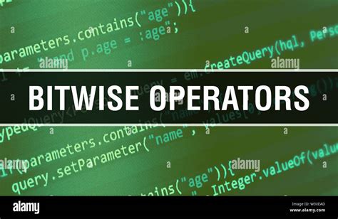 Bitwise Operators Concept With Random Parts Of Program Code Bitwise Operators With Programming