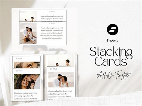 Showit Template Add On Template Stacking Cards Scrolling Canvas Etsy