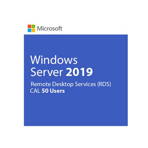 Microsoft Windows Server Rds 2019 Cal 50 Usuarios Sr Licencia