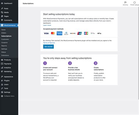Add The Subscriptions Admin Page · Issue 32691 · Woocommerce Woocommerce · Github