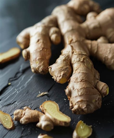 Premium Photo Macro View Of Fresh Raw Ginge