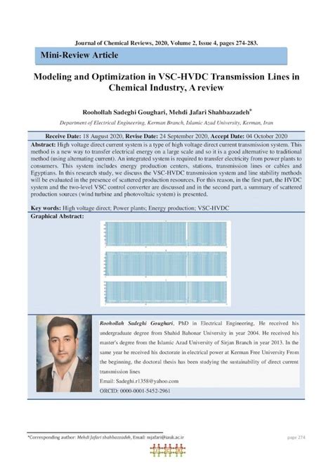 Pdf Modeling And Optimization In Vsc Hvdc Transmission Lines