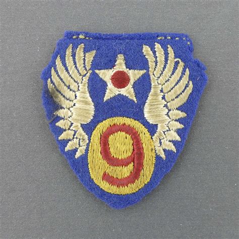 Usaaf 9th Af Shoulder Patch English Made