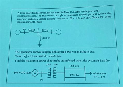 solved a three phase fault occurs on the system of problem