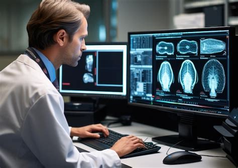 Premium Ai Image A Cuttingedge Aipowered Medical Imaging System Analyzing Xrays And Mri Scans