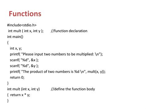 Functions In C Pptx Pptx