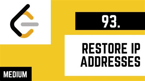 93 restore ip addresses youtube