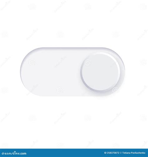 Toggle Button Icon Stock Vector Illustration Of Slider 258370872