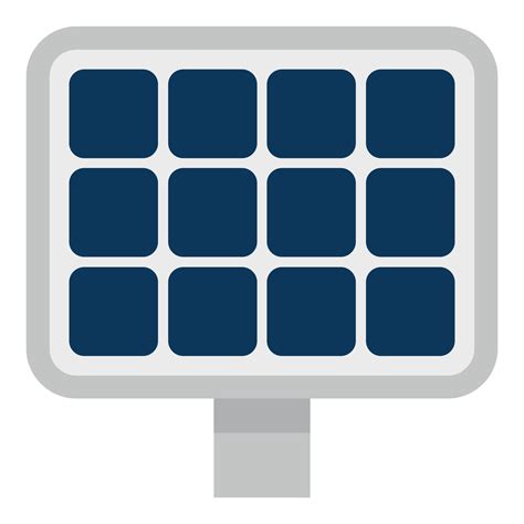 Solar Panel Icon Flat Style 14480295 Vector Art At Vecteezy