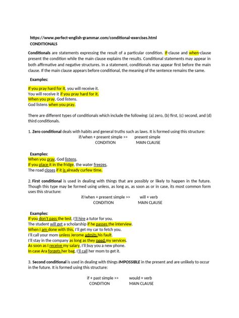 Lecture About Conditionals Pdf