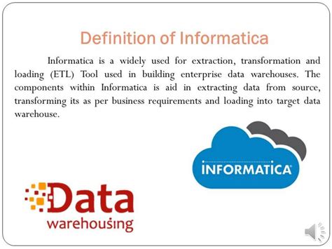 Definition Of Informatica Business Requirements Data Warehouse Definitions