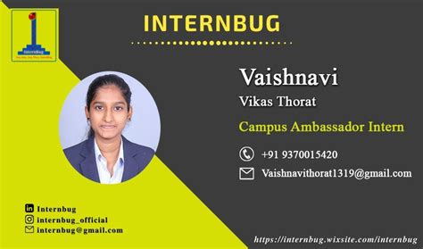 Vaishnavi Thorat On Linkedin Internbug Internbug Internbug