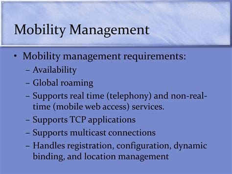 Ppt Application Layer Mobility Management Scheme For Wireless Internet Powerpoint Presentation