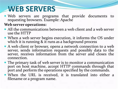 Unit 1 Introduction To Web Programming Pptx Web Hosting Internet