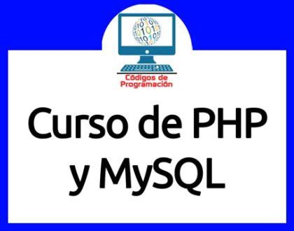 Curso de PHP y MySQL Academia Códigos de Programación
