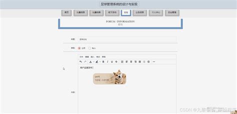 Springboot毕设 足球管理系统的设计与实现 程序论文 Csdn博客