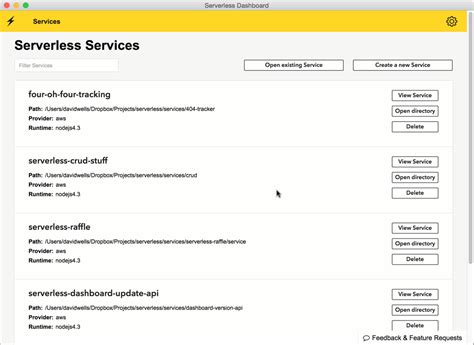GitHub Iamdaisy Dashboard Serverless Dashboard A Desktop Application Providing A UI For The