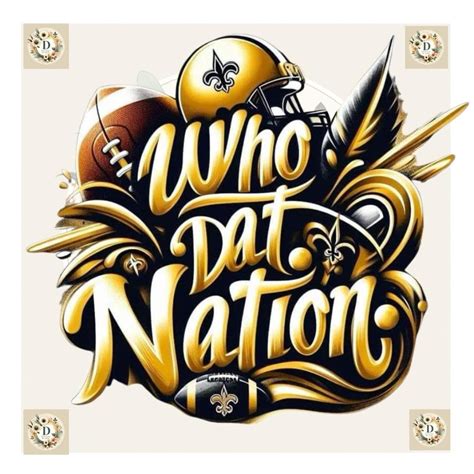 New Orleans Saints Who Dat Png File Etsy