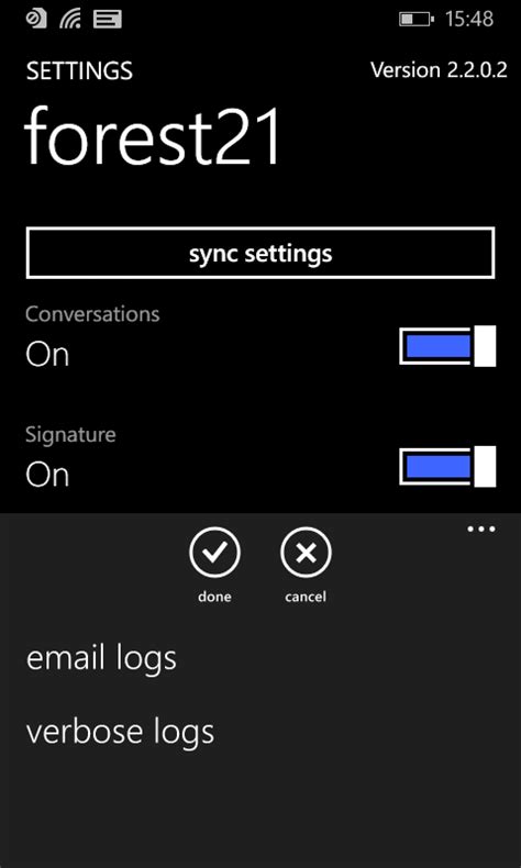 Windows Phone Pim Collecting Verbose Logs From Pim Maas360 Email App