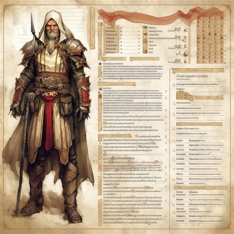 Premium Photo Unleash Your Inner Hero The Ultimate Dungeon And Dragons Character Sheet Guide