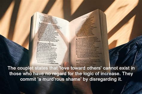 Shakespeare Presents The Logical Condition For Any Form Of Love In