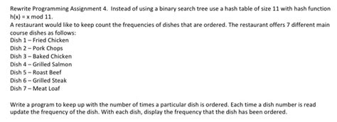Solved Rewrite Programming Assignment 4 Instead Of Using A