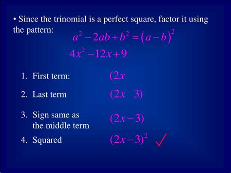 PPT Factoring Perfect Square Trinomial PowerPoint Presentation Free Download ID 4826008