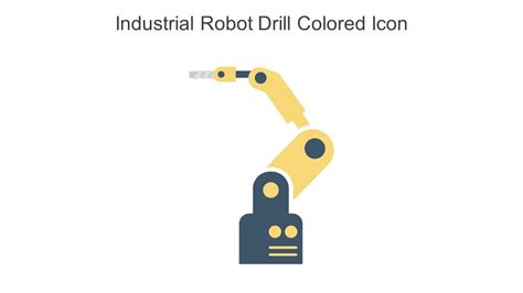Industrial Robot Drill Colored Icon In Powerpoint Pptx Png And Editable