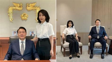 조용한 내조 한다던 김건희 여사사진 정치 논란