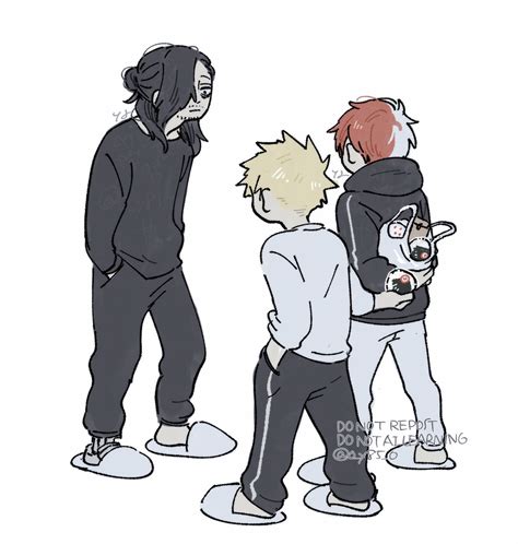 Bakugou Katsuki Todoroki Shoto And Aizawa Shota Boku No Hero Academia Drawn By O Y85 O