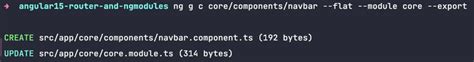 Create An Angular App With Ngmodules Core Module And Navigation Bar