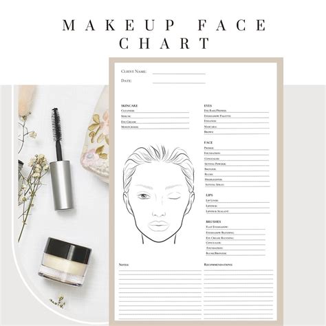 Makeup Face Chart Face Chart Makeup Consultation Form Makeup