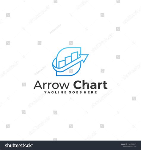 Arrow Chart Designs Concept Illustration Vector Stock Vector Royalty Free