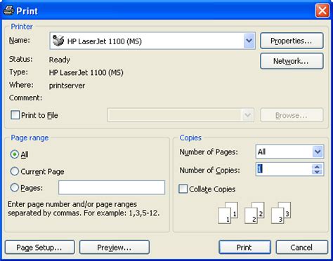Print Preview Print Dialog Testcomplete Documentation