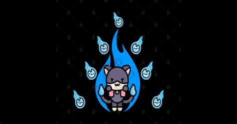 A Yokai Surrounded By Blue Fire Yokai Posters And Art Prints