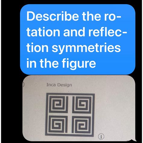 Solved Describe The Rotation And Reflection Symmetries In