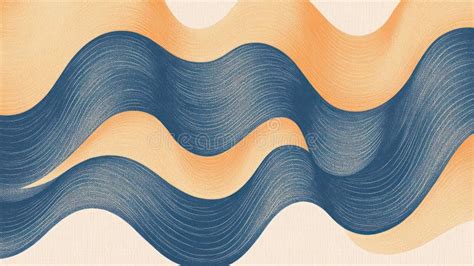 Abstract Wavy Design In Soft Colors Creating A Soothing Visual Effect