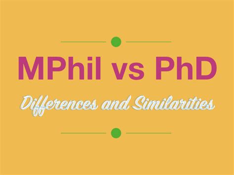 What Are The Differences And Similarities Between MPhil Vs PhD ThePhDHub
