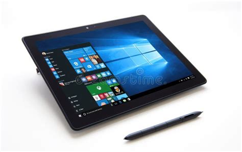 Mobile Computing Device On White Background Stock Illustration