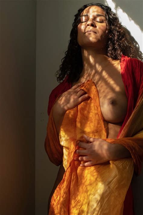 Warm Colored Scarf Artistic Nude Artwork By Photographer Gsphotoguy At Model Society