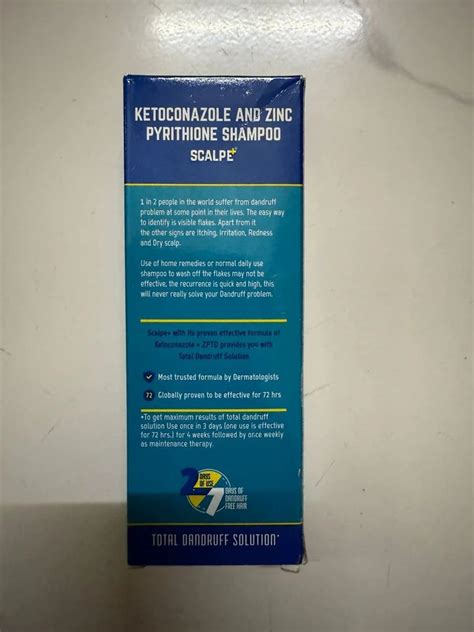 Scalpe Ketoconazole And Zinc Pyrithione Shampoo By Glenmark 75ml At